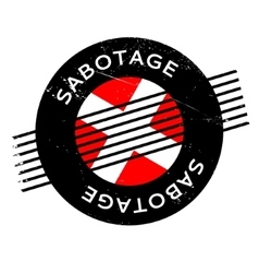 Sabotage rubber stamp Royalty Free Vector Image