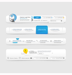 Business Website template infographic design menu Vector Image