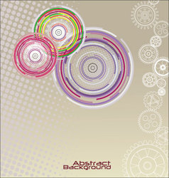 Abstract circles pattern Royalty Free Vector Image