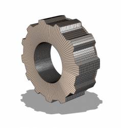 3d cog wire frame Royalty Free Vector Image - VectorStock