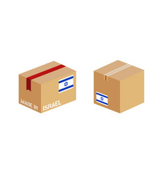 Israel flag icon flat style Royalty Free Vector Image