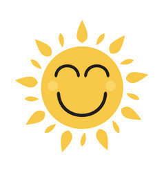 A very happy sun Royalty Free Vector Image - VectorStock