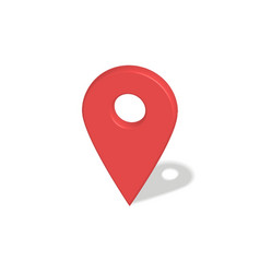 Red location icon for factory eps file Royalty Free Vector