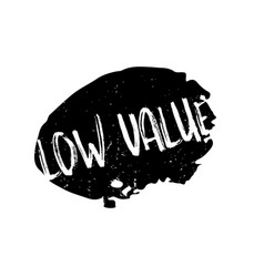 Low value rubber stamp Royalty Free Vector Image