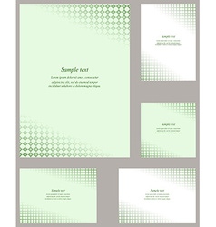 Green page corner design template Royalty Free Vector Image