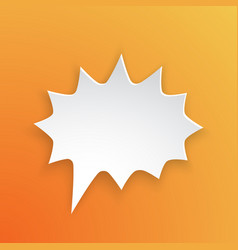 Comic speech bubble oval shape in pop art style Vector Image