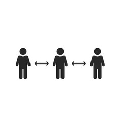 People keeping distance for prevent virus covid-19