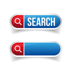 Search bar horizontal linear border with text Vector Image