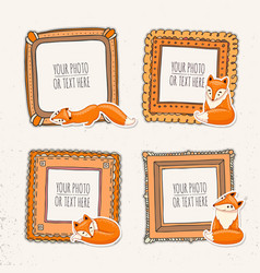 Fox Frame Royalty Free Vector Image - VectorStock