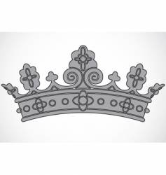 Royal crown calligraphy Royalty Free Vector Image