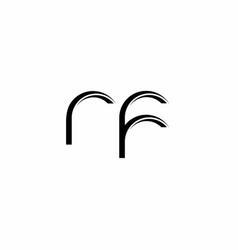 Rf logo letter monogram with triangle shape Vector Image