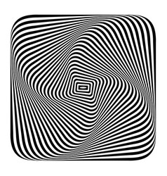 Abstract op art design Royalty Free Vector Image