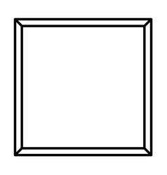 Square frame shape icon vertical decorative Vector Image