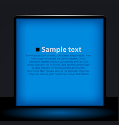 Blue light box Royalty Free Vector Image - VectorStock