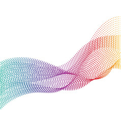 Abstract smooth color wave Royalty Free Vector Image