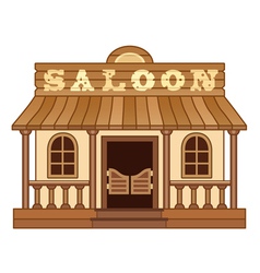 Western Saloon Royalty Free Vector Image - VectorStock
