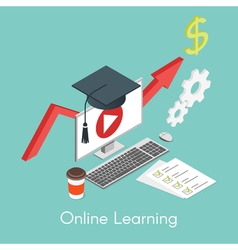 Technical support isometric Royalty Free Vector Image