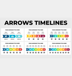 20 arrows infographic part 3 presentation Vector Image