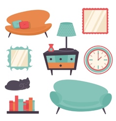 Living Room Isometric Design Royalty Free Vector Image