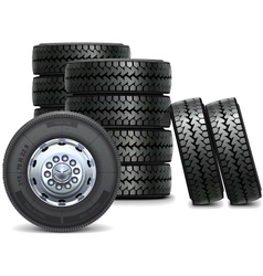 Bus Wheel Set 2 Royalty Free Vector Image - VectorStock