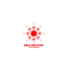 Air conditioner and heating logo design Royalty Free Vector