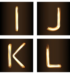 Alphabet kids ijkl Royalty Free Vector Image - VectorStock