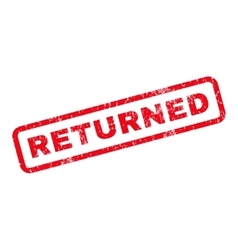 Returned Rubber Stamp Royalty Free Vector Image