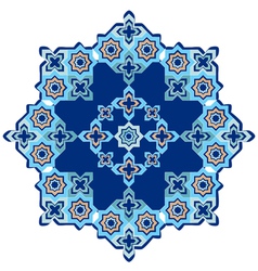 Circular islamic background six Royalty Free Vector Image