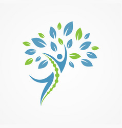 Tree with people icons for your design Royalty Free Vector