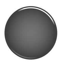 Gray glossy button blank icon square empty shape Vector Image