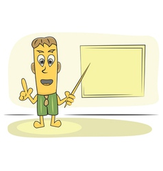 Teacher explain lesson Royalty Free Vector Image