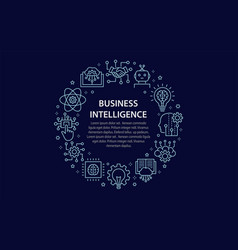 Artificial intelligence and machine learning logo Vector Image