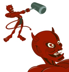 Ripped cheeky devil Royalty Free Vector Image - VectorStock