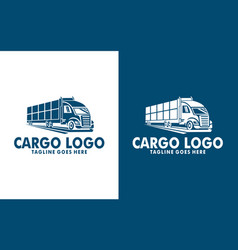 Logistics and transportation cargo company logo Vector Image