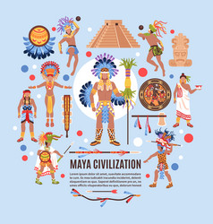 Maya civilization vertical banners Royalty Free Vector Image
