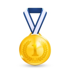 First place red ribbon Royalty Free Vector Image