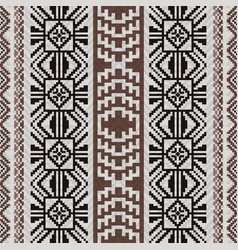 Peruvian inca style knitting pattern Royalty Free Vector