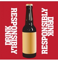 Drink responsibly Royalty Free Vector Image - VectorStock