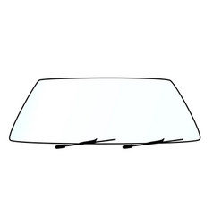 Blank vehicle windshield Royalty Free Vector Image