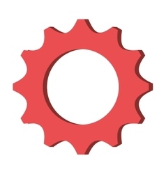 Red gear icon Royalty Free Vector Image - VectorStock