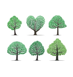 Set of tree symbols Royalty Free Vector Image - VectorStock