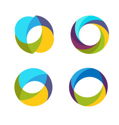 Abstract triangle business logo Royalty Free Vector Image