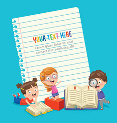 Paper template design Royalty Free Vector Image