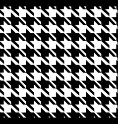 Houndstooth seamless black and white pattern Vector Image