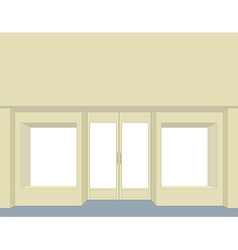 Flat icon set store front window with awning Vector Image