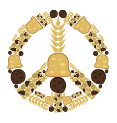 Healthy food plan pyramid infographics Royalty Free Vector