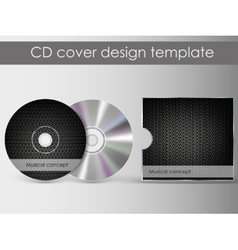 Cd cover design template Royalty Free Vector Image