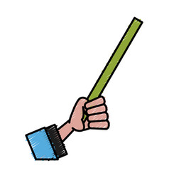 Hand teaching symbol Royalty Free Vector Image