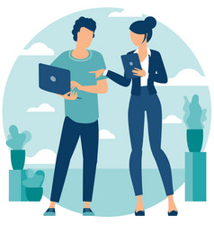 Team working project teamwork concept work Vector Image