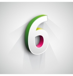 3d number seven Royalty Free Vector Image - VectorStock